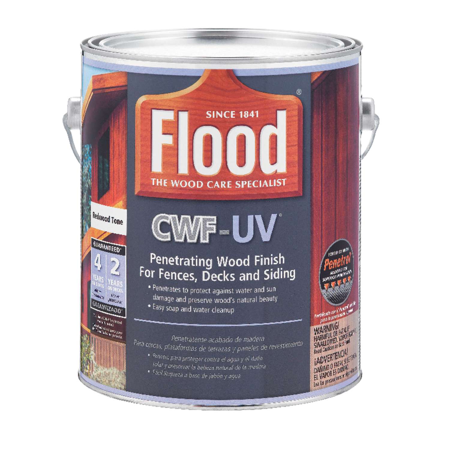 Flood CWF-UV Matte Redwood Water-Based Wood Finish 1 gal. - Ace Hardware