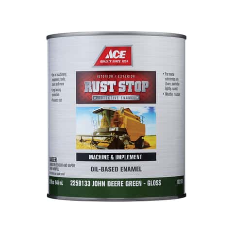 Ace Rust Stop Indoor/Outdoor Gloss John Deere Green Oil-Based Rust ...