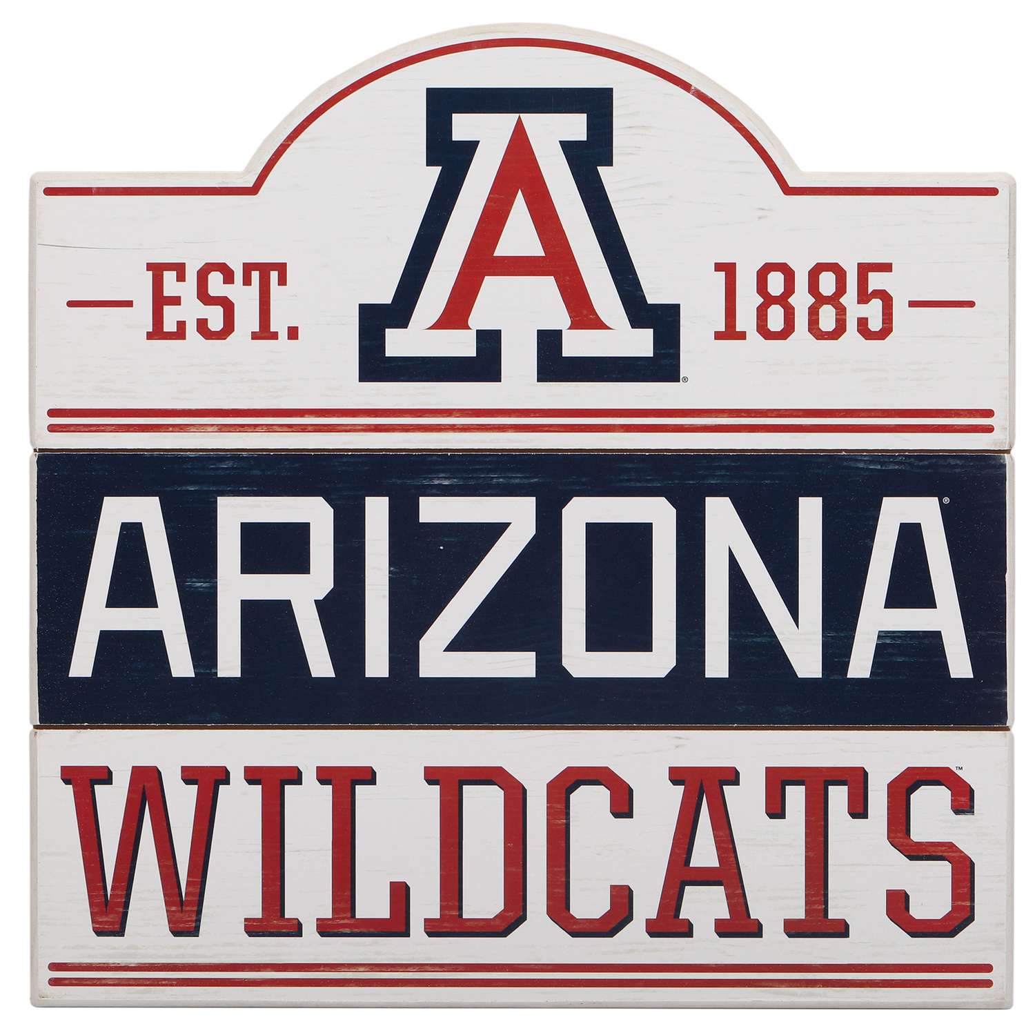 Open Road Brands University of Arizona Wildcats Wall Sign MDF Wood 1 pc ...