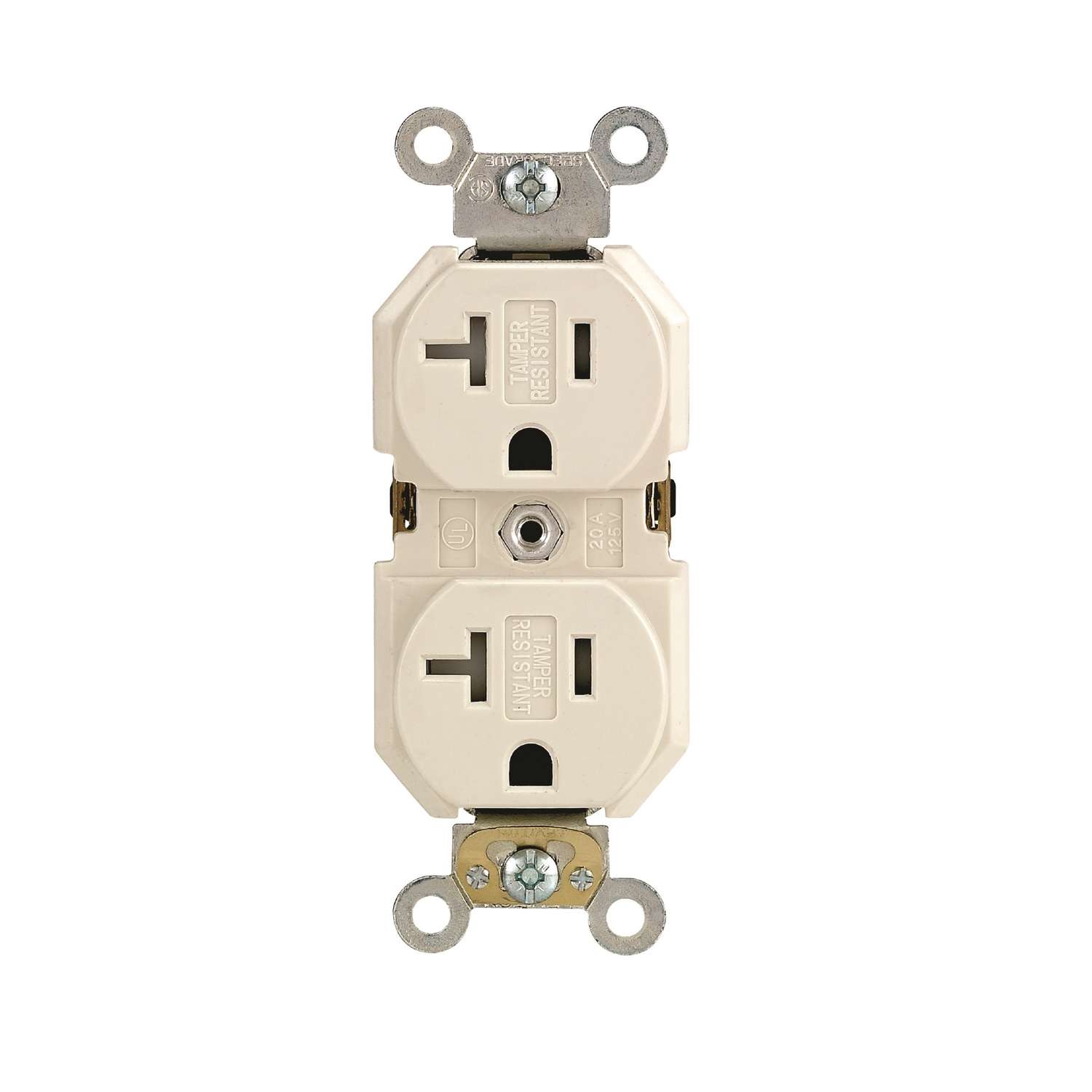 Leviton 20 amps 125 V Duplex Light Almond Outlet 5-20R 1 pk - Ace Hardware
