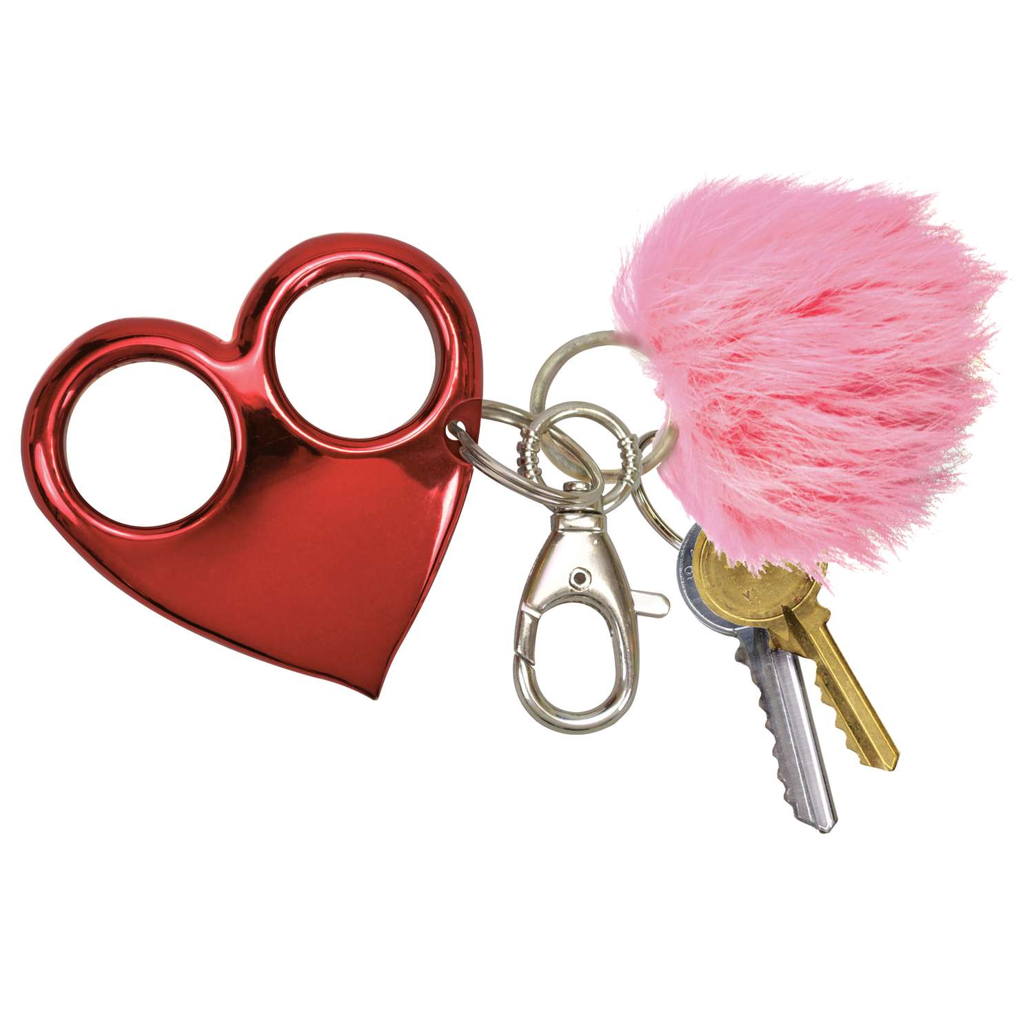 Heart Attack Red Plastic Defense Keychain - Ace Hardware