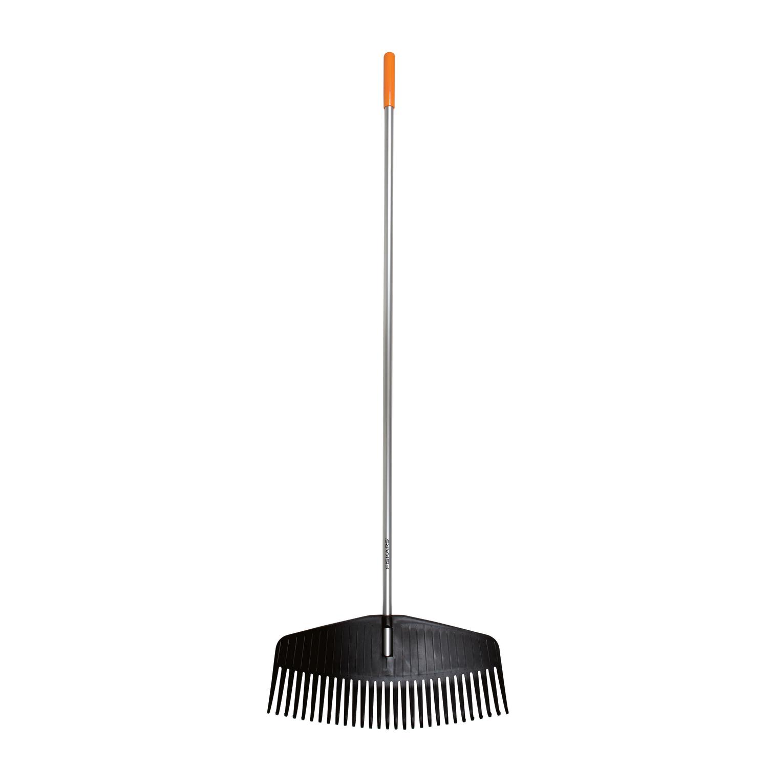Fiskars 67 in. 29 Tine Poly Leaf Rake Aluminum Handle Mfr# 1068952 ...