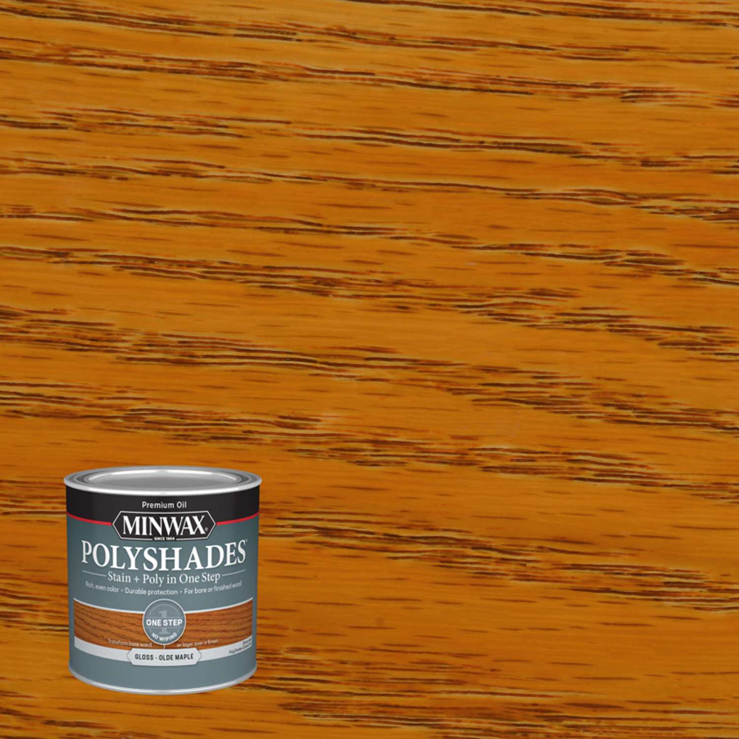 Minwax PolyShades Semi-Transparent Gloss Olde Maple Oil-Based Stain ...