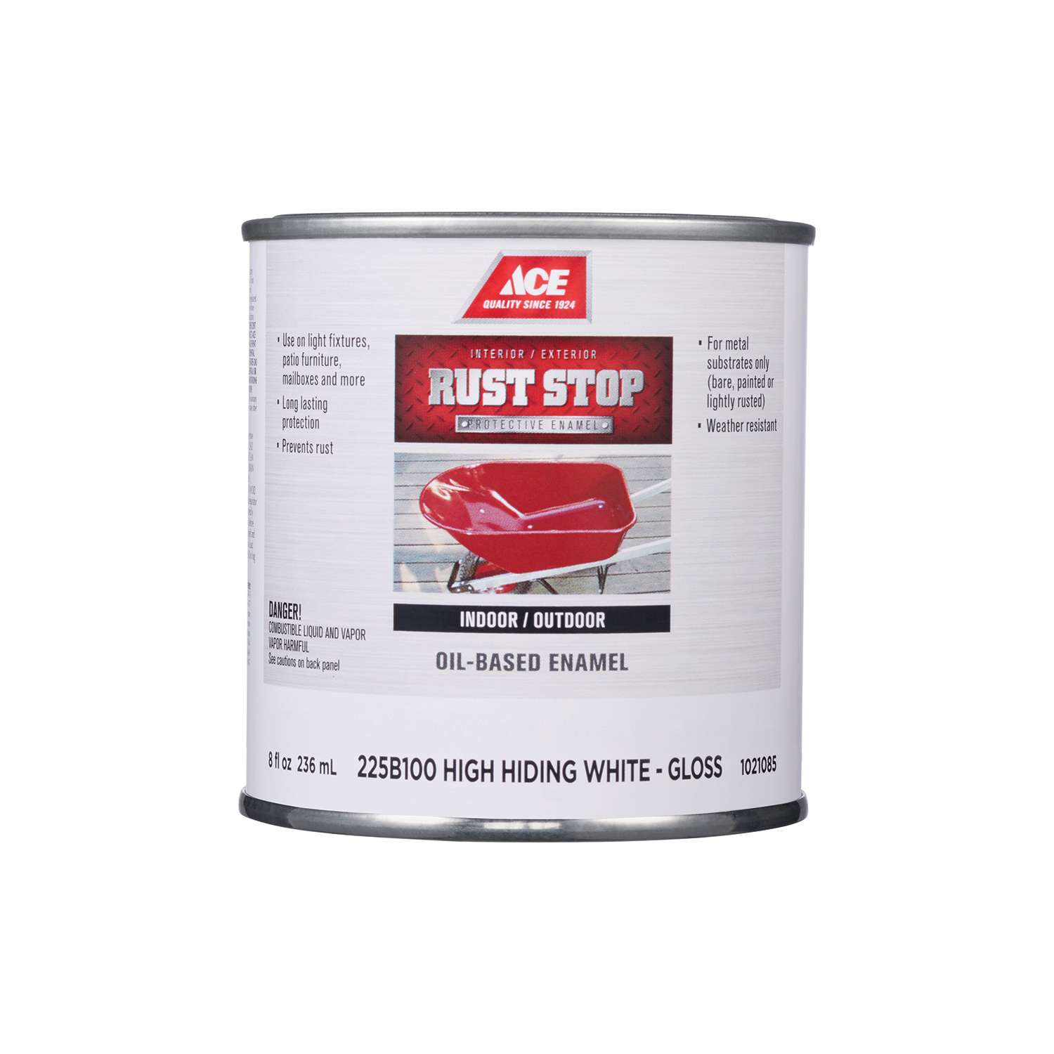 Ace Rust Stop Indoor and Outdoor Gloss White Enamel Rust Prevention ...