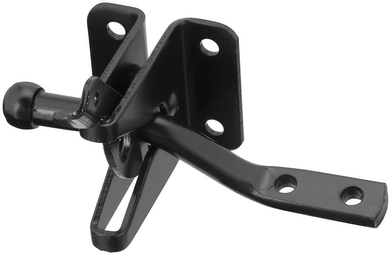 National Hardware 2.38 in. H X 2.63 in. W Steel Automatic Gate Latch ...