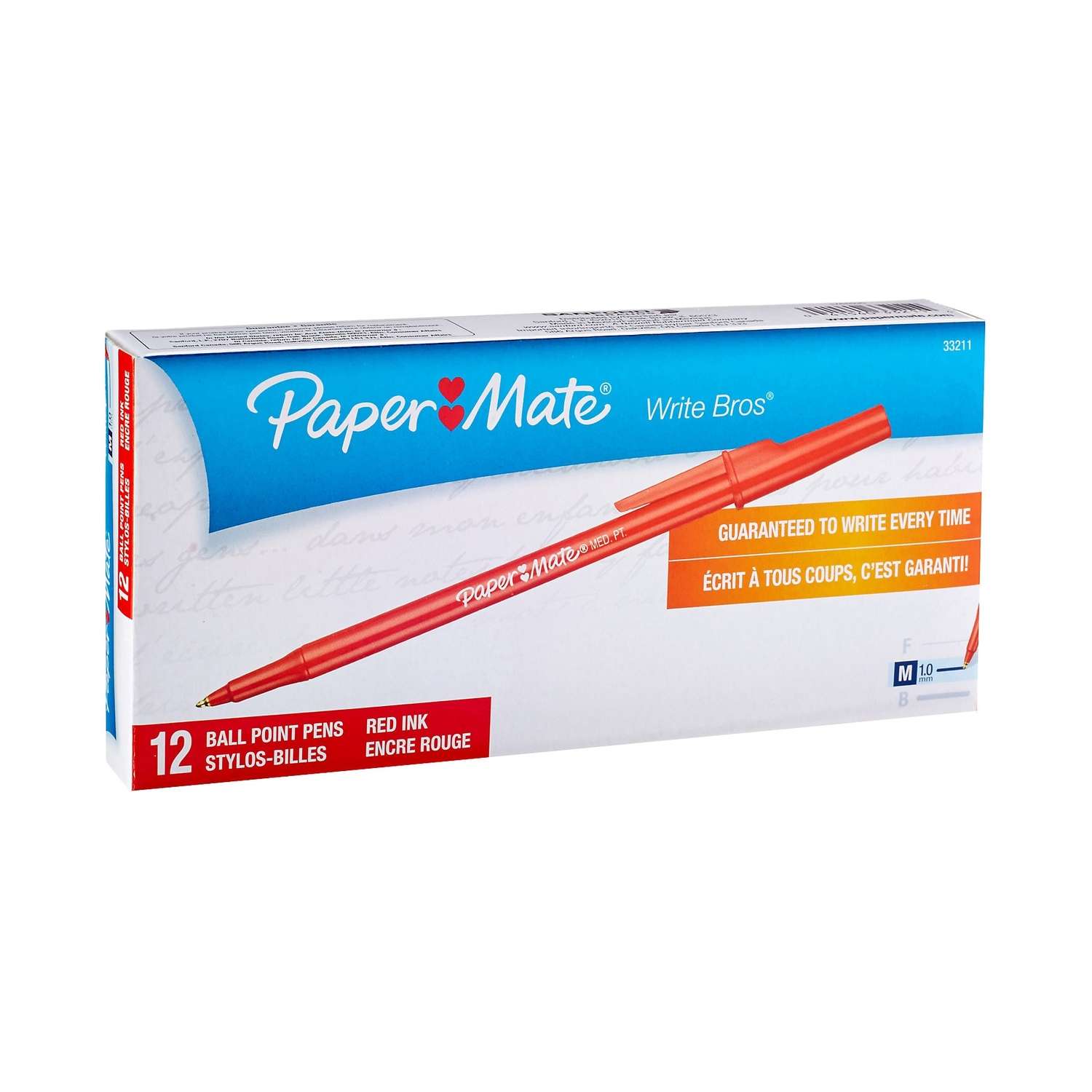 Paper Mate Red Ball Point Pen 12 pk Mfr# 181586 - Ace Hardware