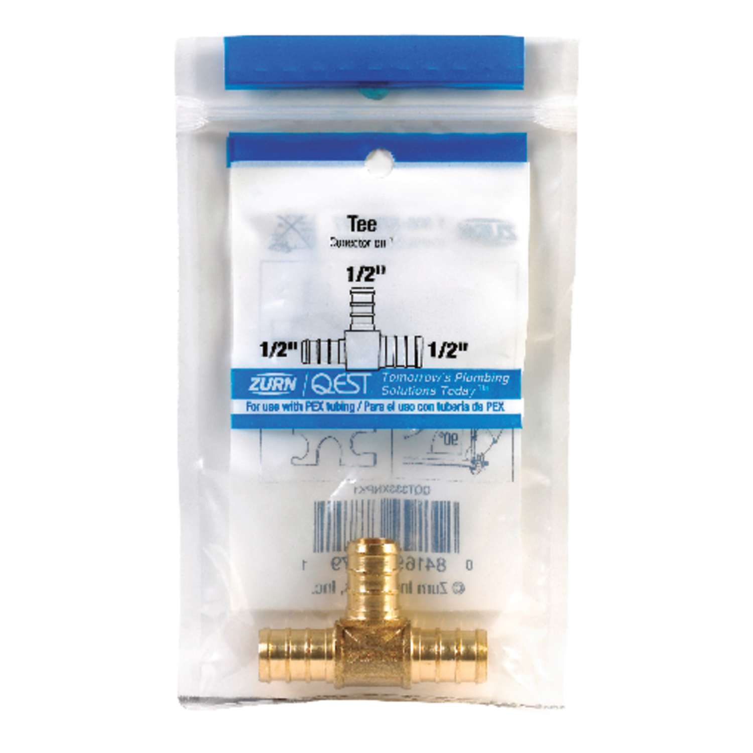 SharkBite 1/2 in. PEX X 1/2 in. D PEX Brass Tee - Ace Hardware