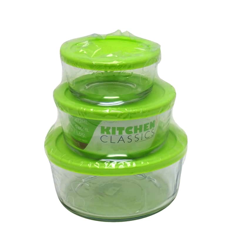 Kitchen Classics Clear Food Storage Container Set 3 pk Mfr# 195 ...