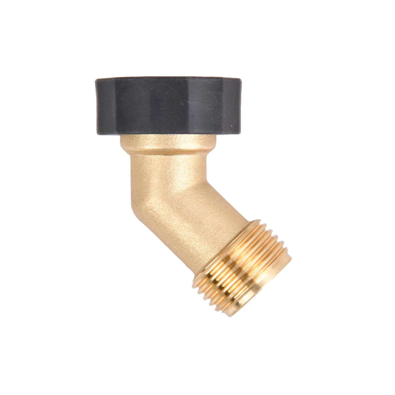 Ace 3/4 in. Brass Threaded Male/Female Gooseneck Hose Adapter - Ace ...