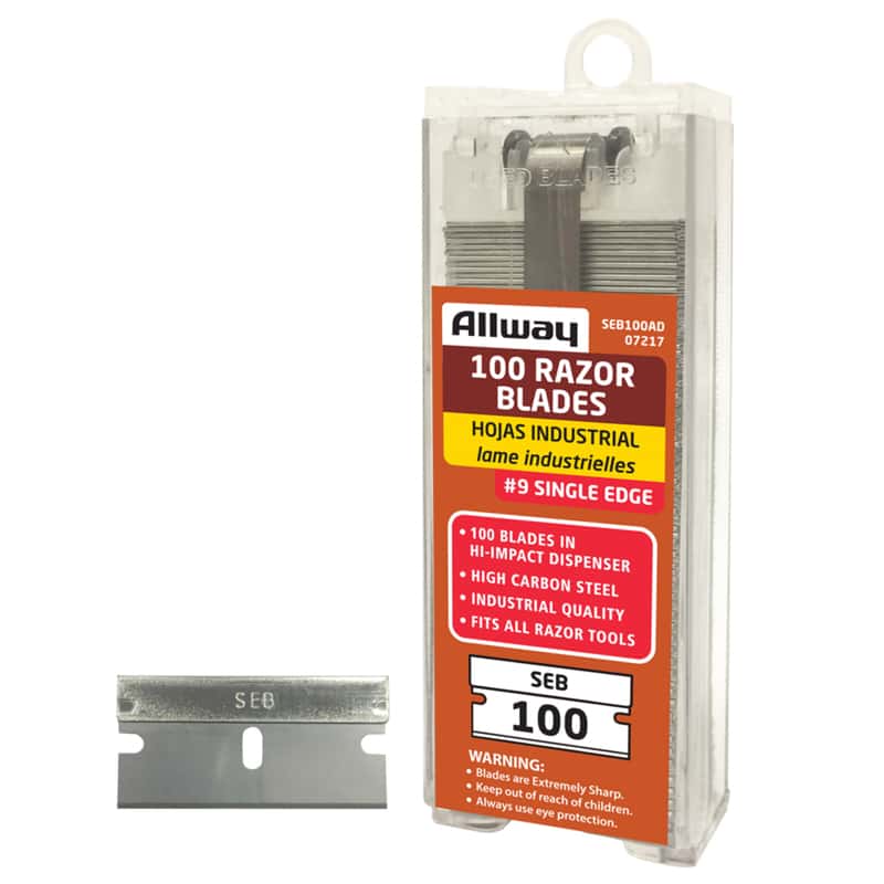 Allway Steel Single Edge Razor Blade 1-9/16 in. L 100 pk Mfr# SEB100AD ...
