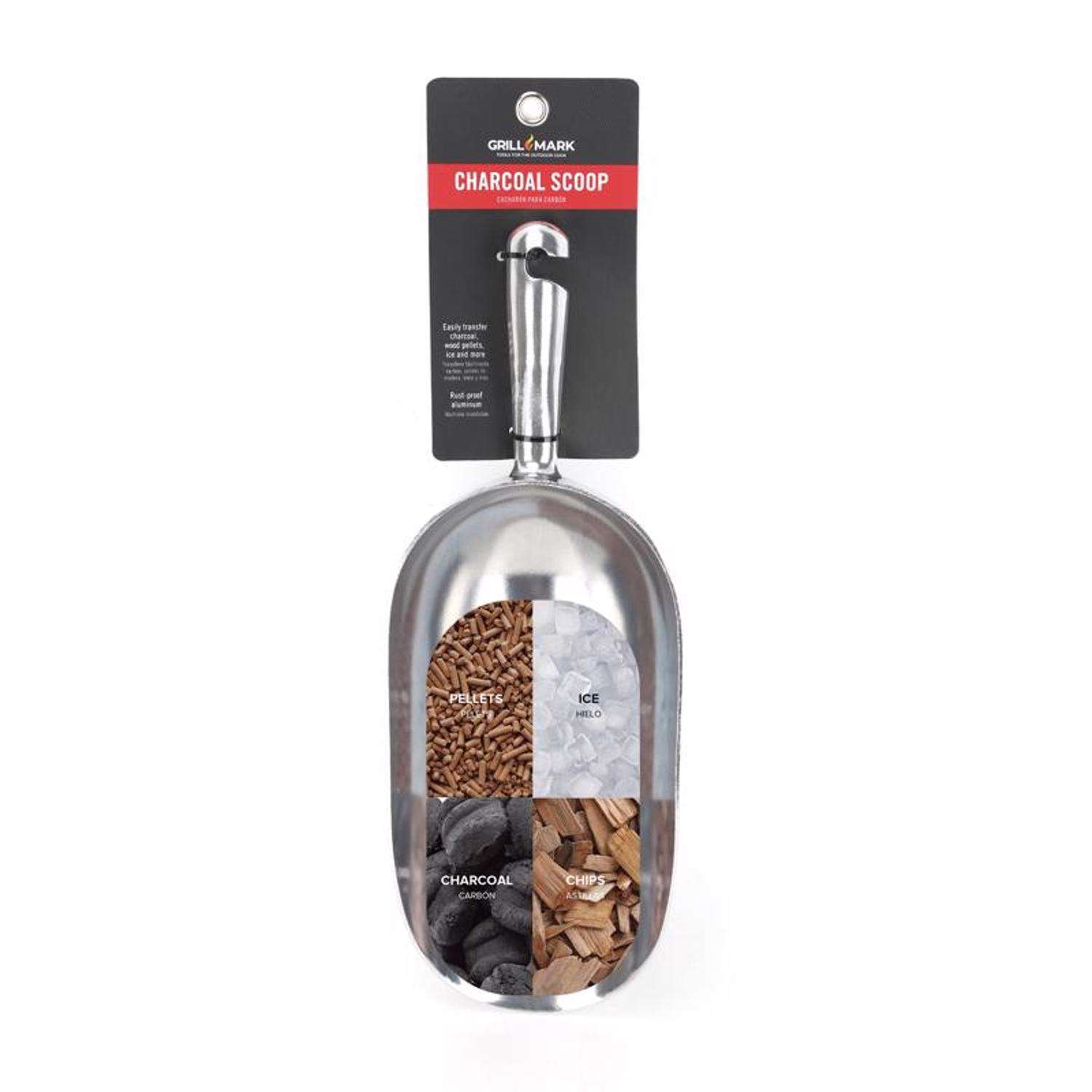 Grill Mark Aluminum Silver Charcoal/Pellet Scoop 1 pk - Ace Hardware