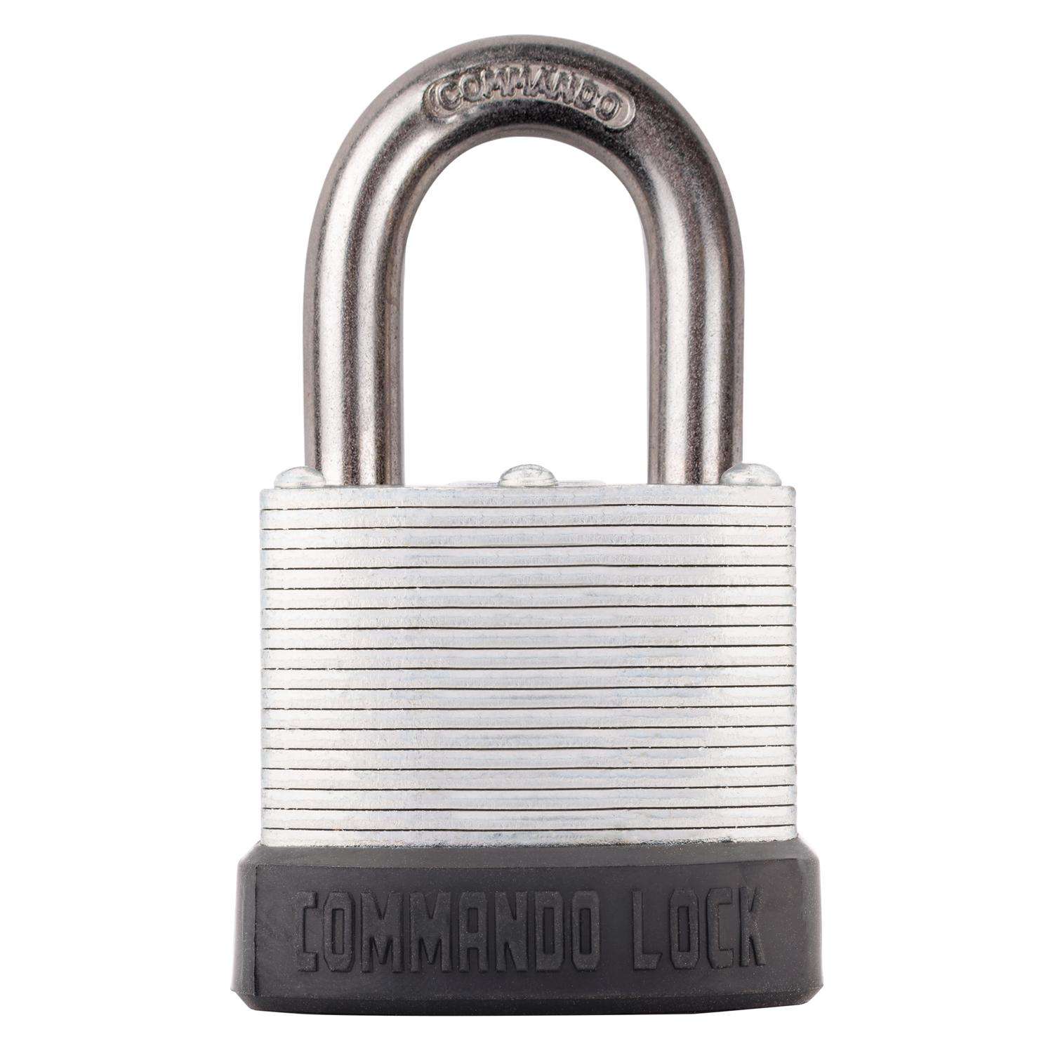 Commando Lock 3 in. H X 1.75 in. W X 1 in. L Laminated Steel Dual Ball ...
