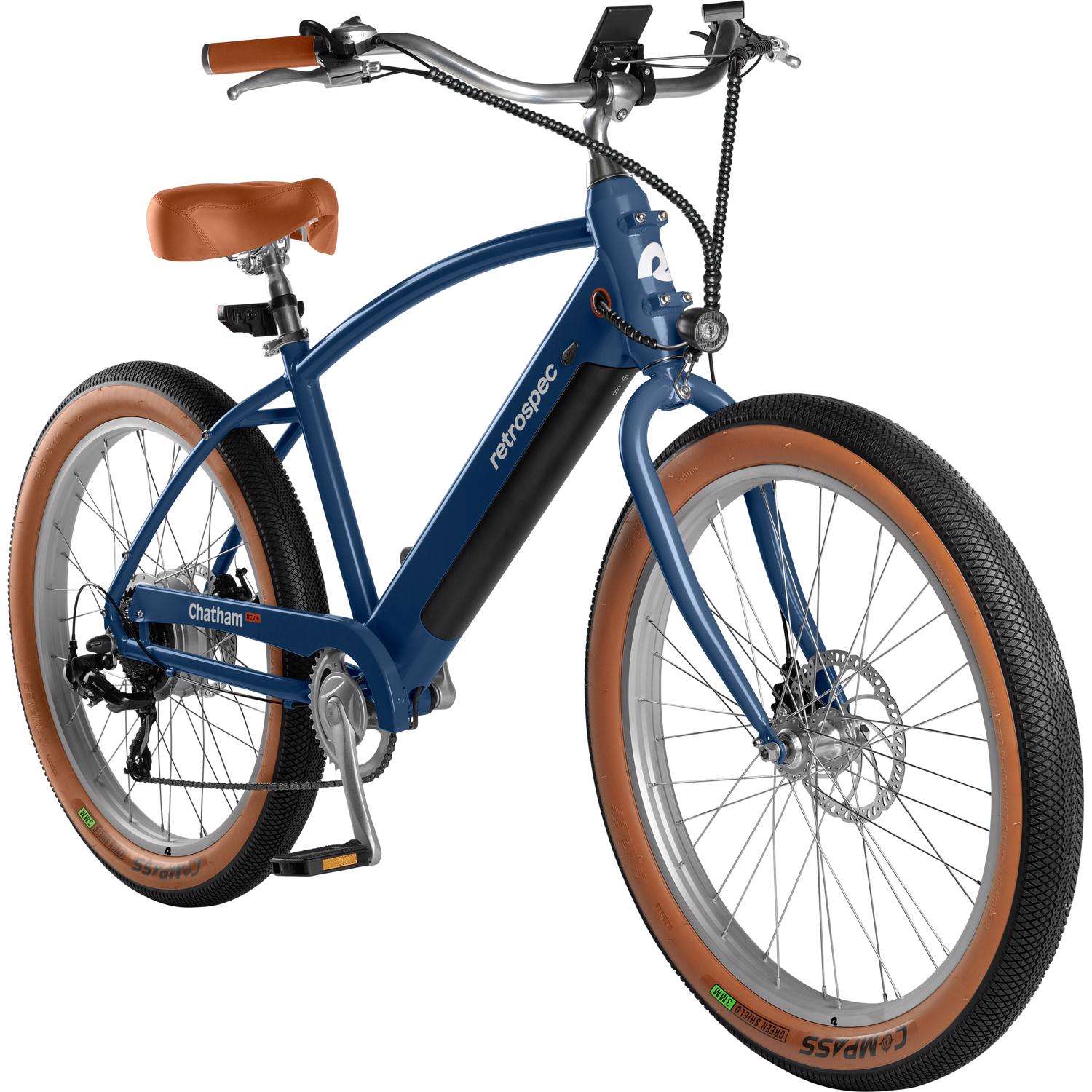 Retrospec Chatham Rev Unisex Electric Bicycle Navy Blue - Ace Hardware
