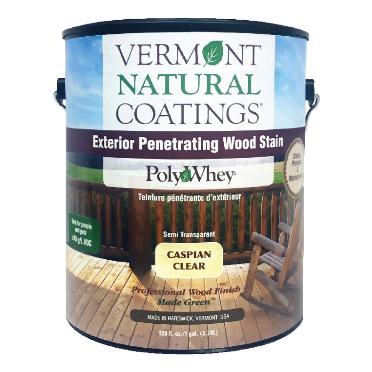 Vermont Natural Coatings PolyWhey Semi-Transparent Matte Caspian Clear ...