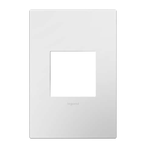 Legrand Adorne White 1 gang Thermoplastic Nylon Decorator Wall Plate 1 ...