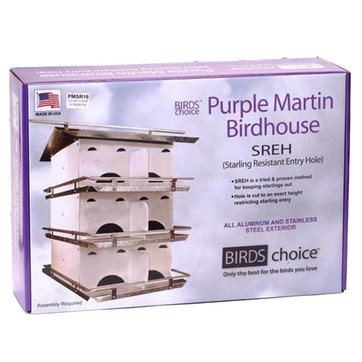 Birds Choice 14 in. H X 14 in. W X 19 in. L Aluminum Bird House Mfr ...