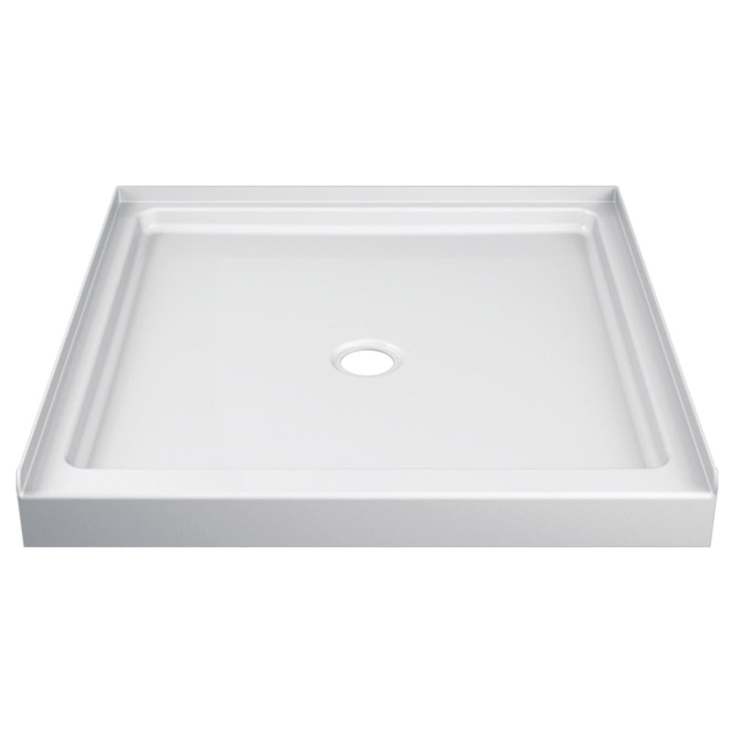 Delta Hycroft 4.5 in. H X 36 in. W X 36 in. L White Shower Base Mfr ...