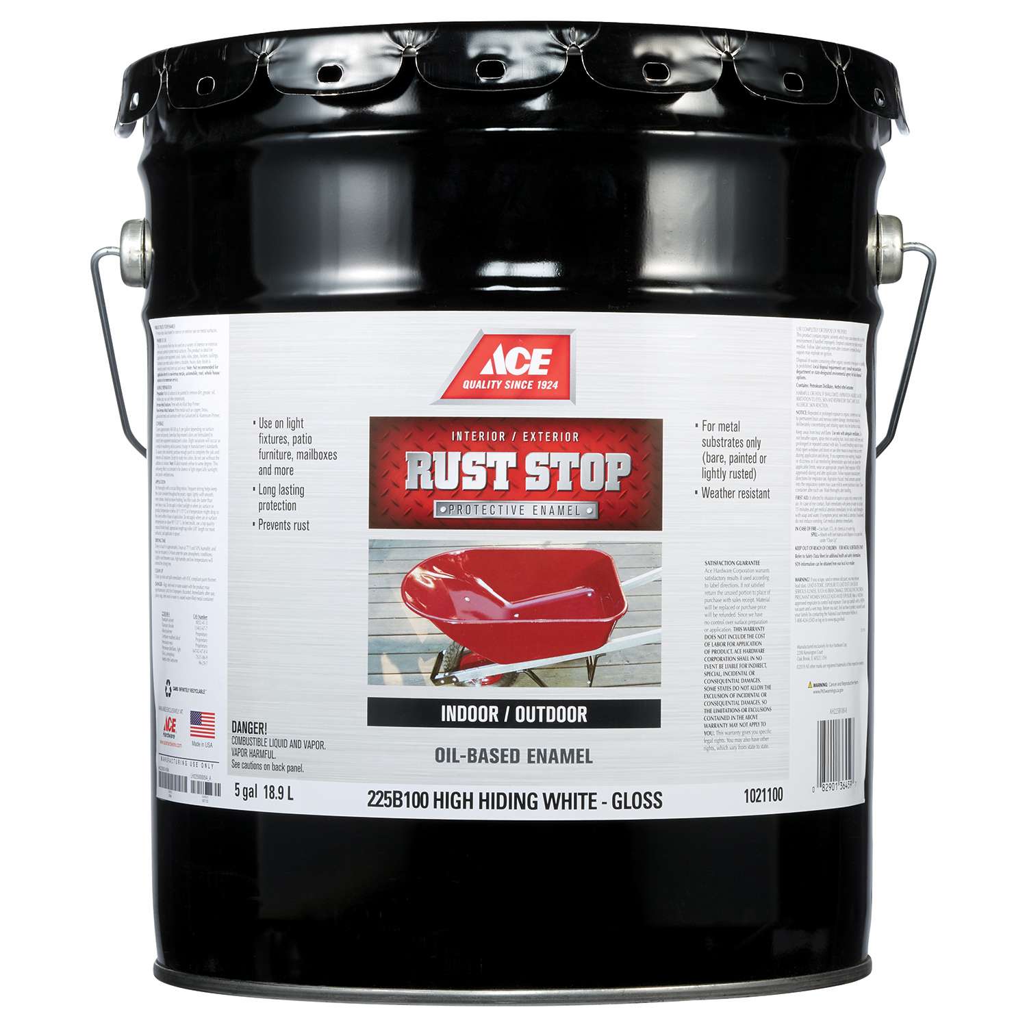 Ace Rust Stop Indoor and Outdoor Gloss High-Hiding White Oil-Based ...