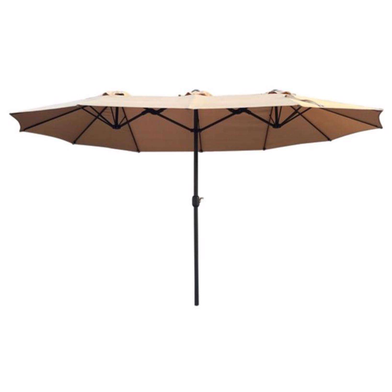 Living Accents 15 ft. Beige Patio Umbrella - Ace Hardware Living Accents 15 ft. Beige Patio Umbrella - Ace Hardware