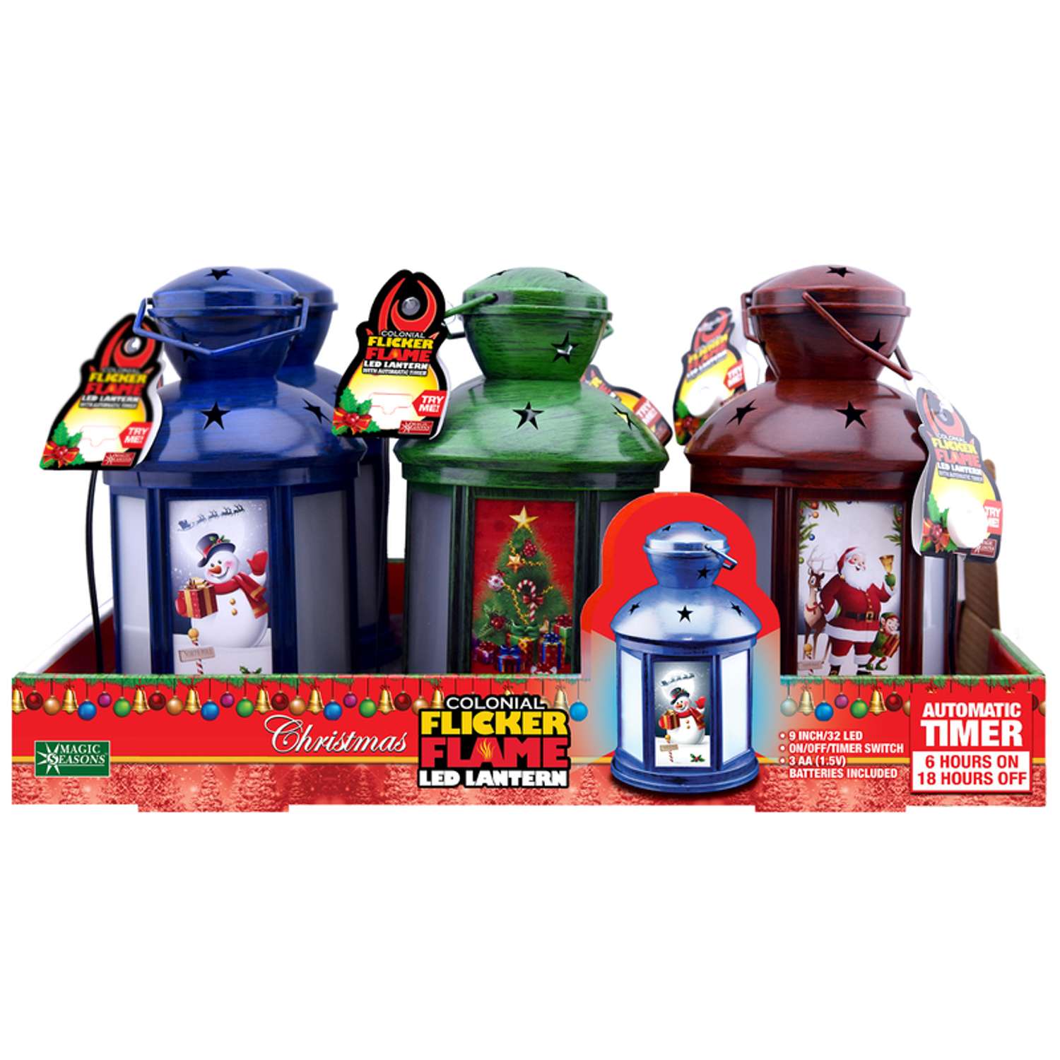 Magic Seasons Christmas Colonial LED Lantern 1 pk - Ace Hardware
