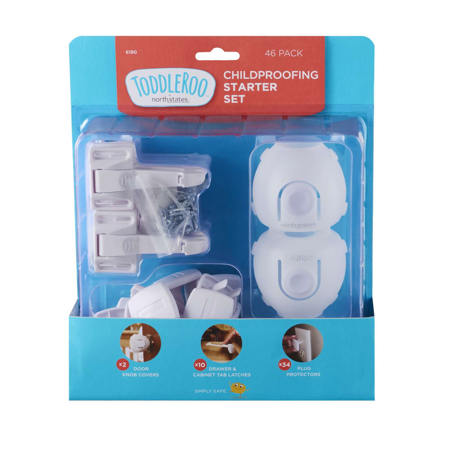 North States Toddleroo White Plastic Childproofing Kit 46 pk - Ace Hardware