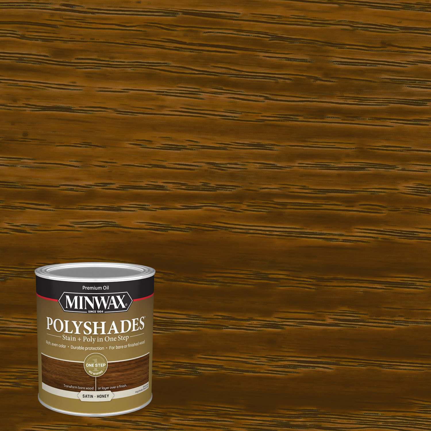 Minwax PolyShades Semi-Transparent Satin Honey Oil-Based Stain ...