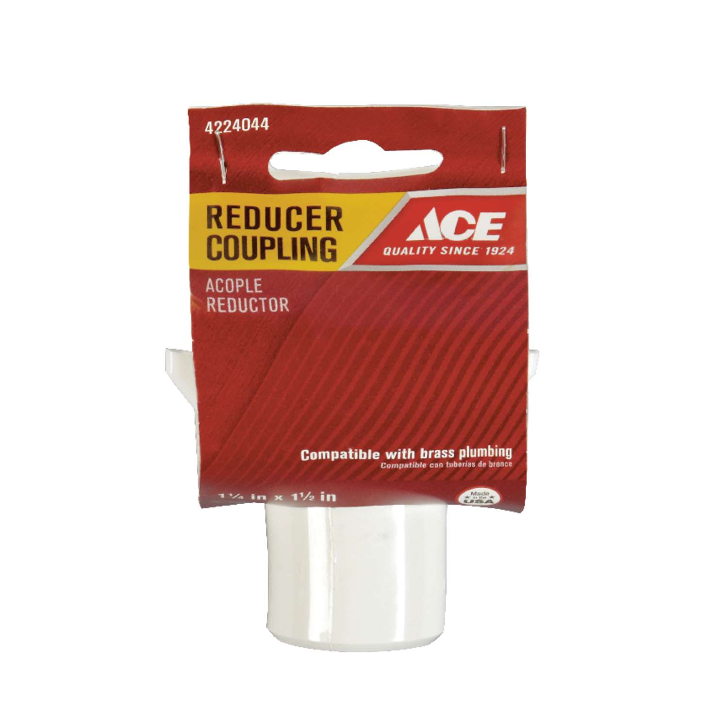 Ace 1-1/2 in. Slip in. X 1-1/4 in. D Slip Plastic Reducing Coupling 1 ...