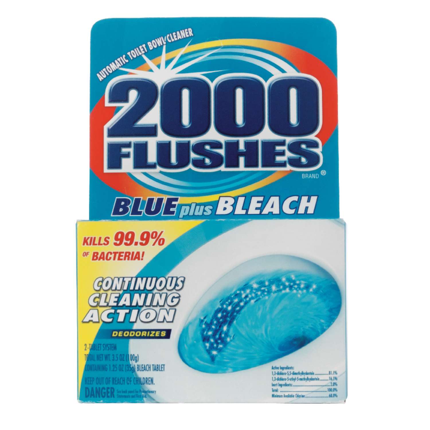 2000 Flushes Clean Scent Automatic Toilet Bowl Cleaner 3.5 oz Tablet ...