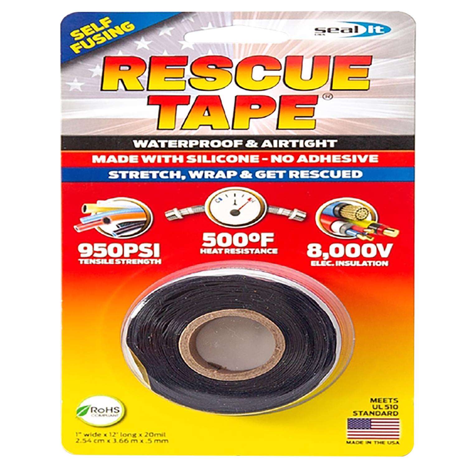 Rescue Tape Black 1 in. W X 12 ft. L Silicone Tape - Ace Hardware