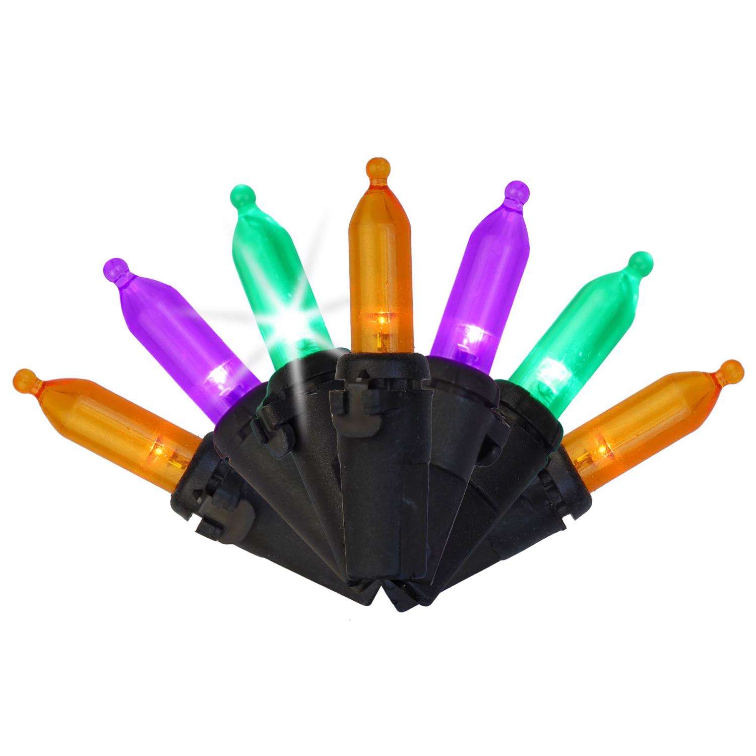 Celebrations Multicolored 100 ct LED Halloween Strobe String Lights ...