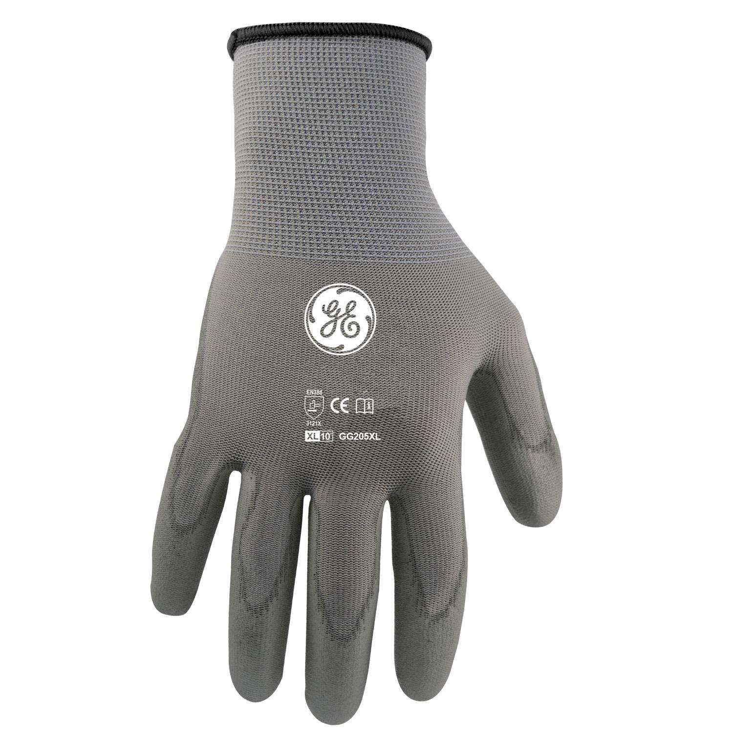 General Electric Unisex Dipped Gloves Gray XL 1 pair - Ace Hardware