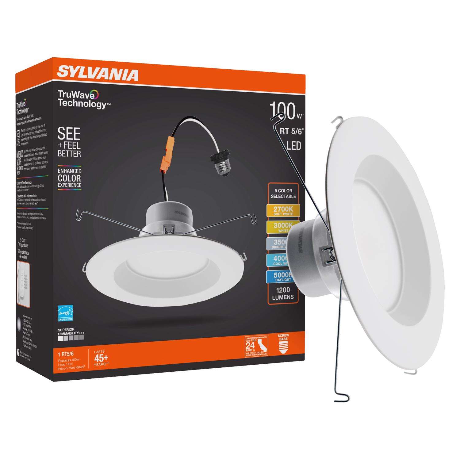 Sylvania TruWave White LED Retrofit Recessed Lighting 14 W - Ace Hardware