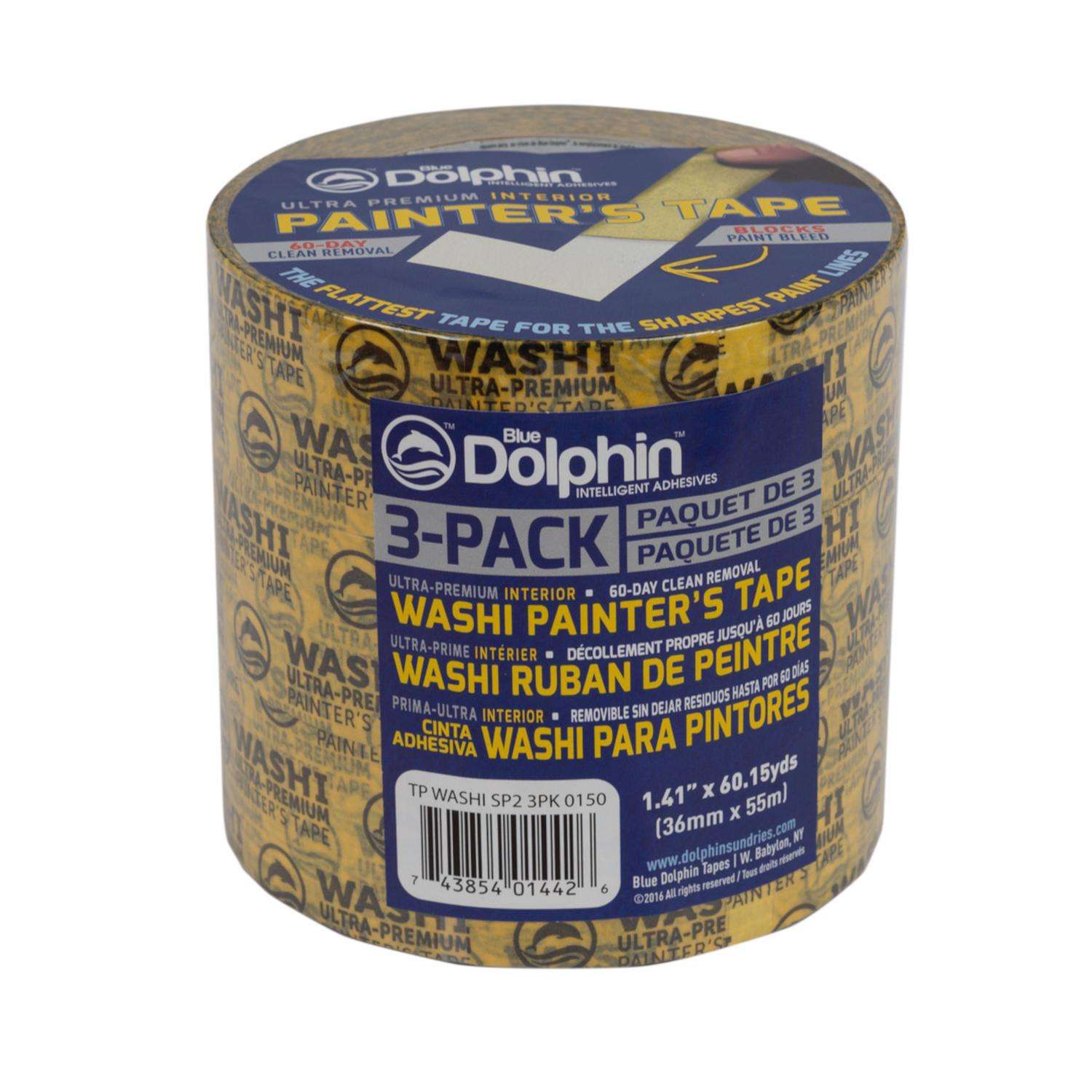 Blue Dolphin Axis APT 1.41 in. W X 60.15 yd L Yellow Regular Strength ...