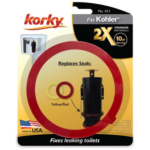 Korky 2X Flush Valve Seal Red Rubber For Kohler - Ace Hardware