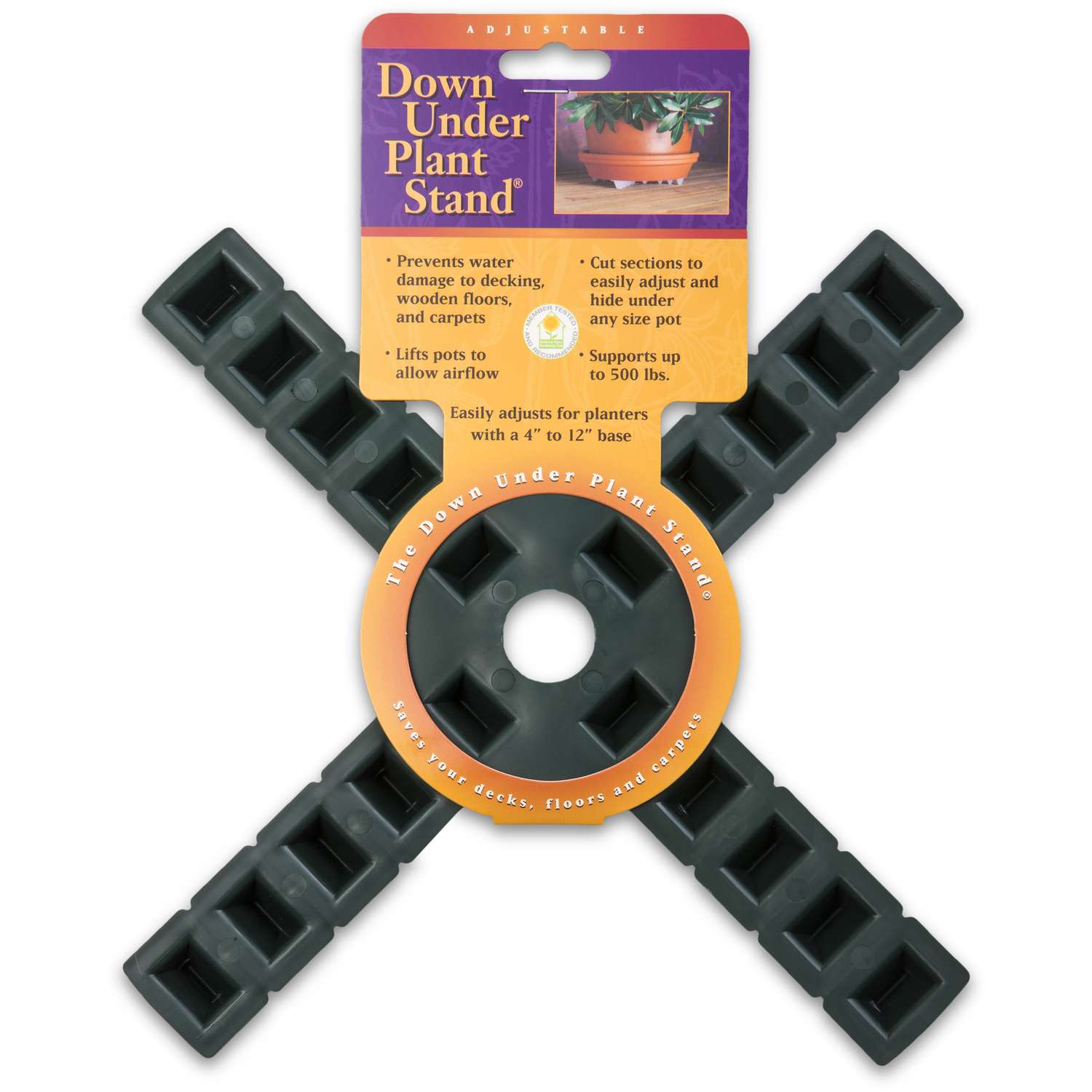 Down Under 1 in. H Green Plastic Plant Stand Mfr# S10420 - Ace Hardware