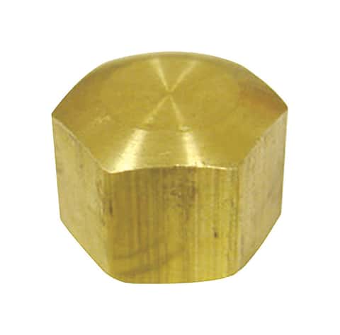 JMF Company 3/8 in. Compression Brass Cap - Ace Hardware
