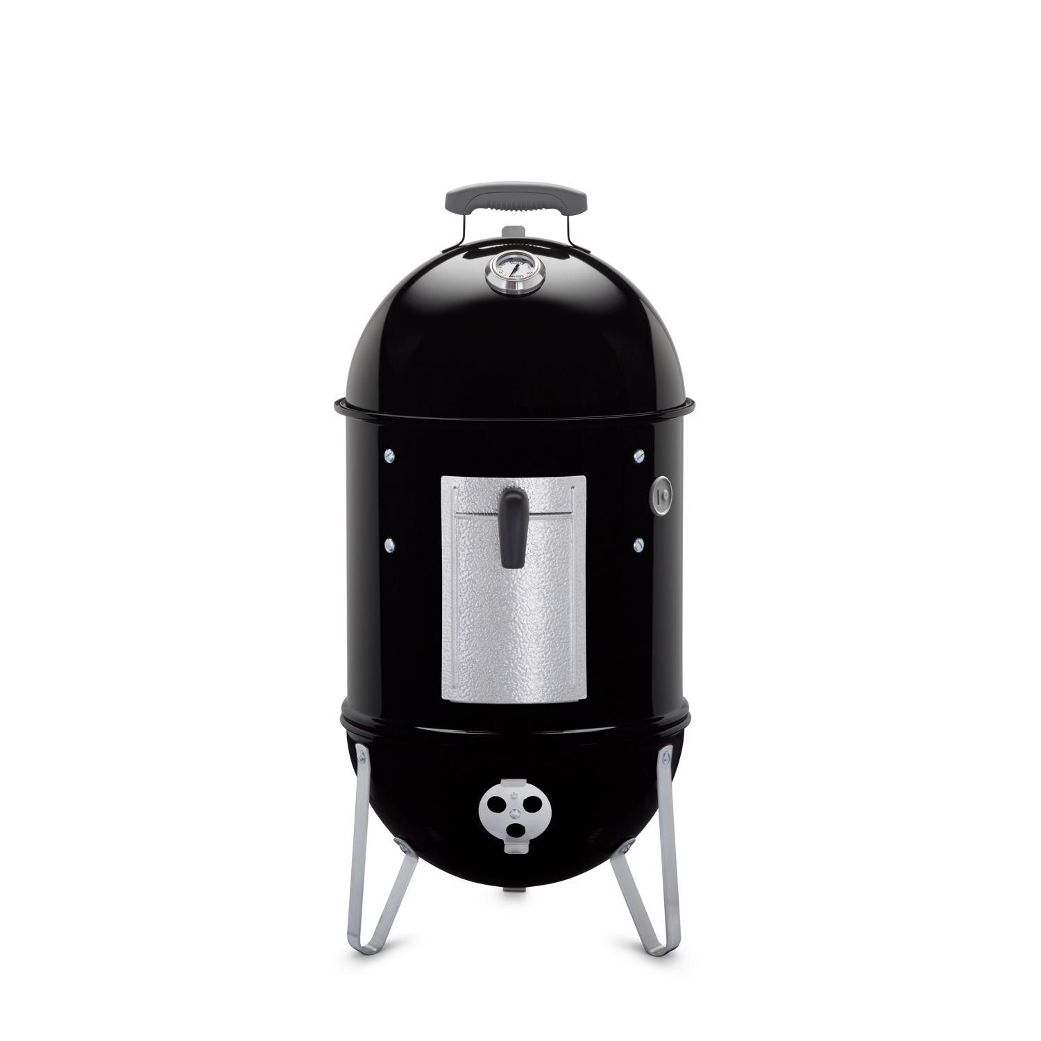 Weber Smokey Mountain Charcoal/Wood Bullet Smoker Black Mfr# 711001 ...