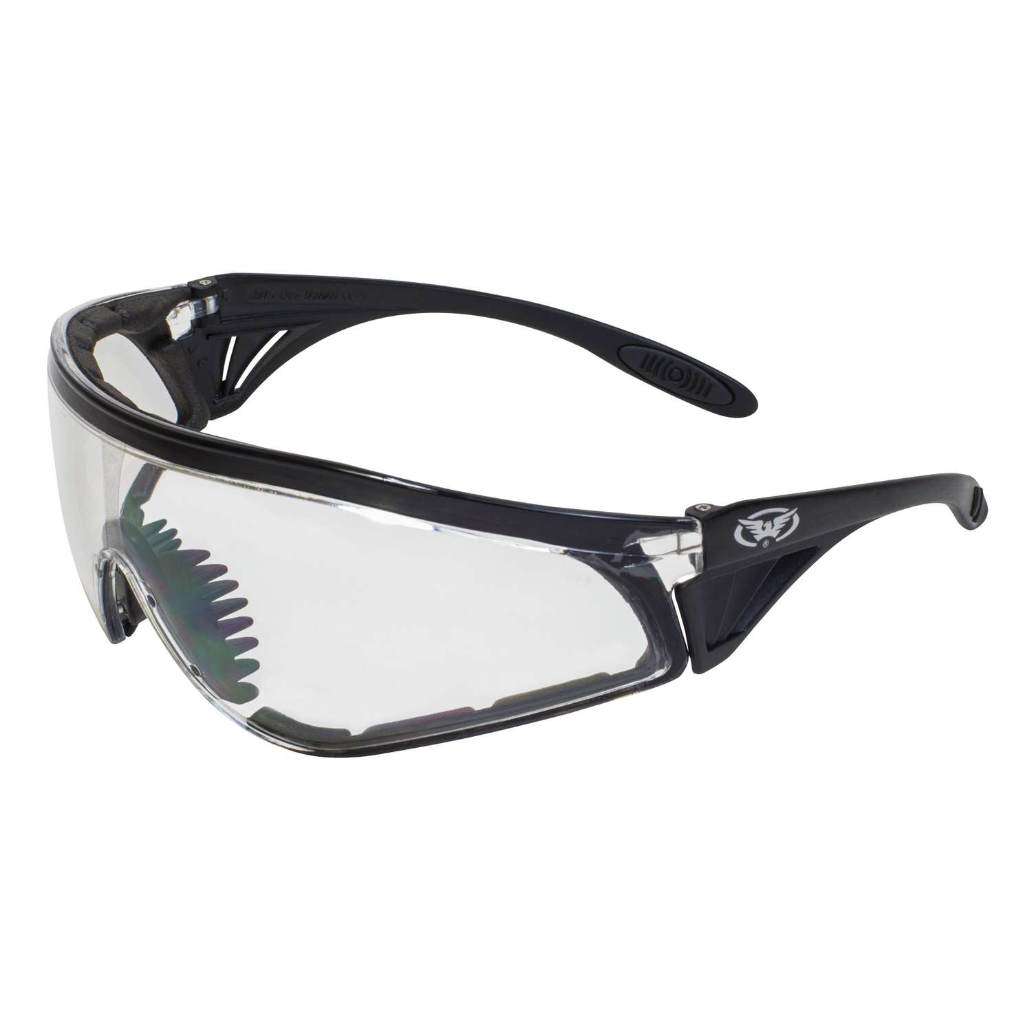 Global Vision Python One Piece Lens Safety Sunglasses Yellow Lens Black ...