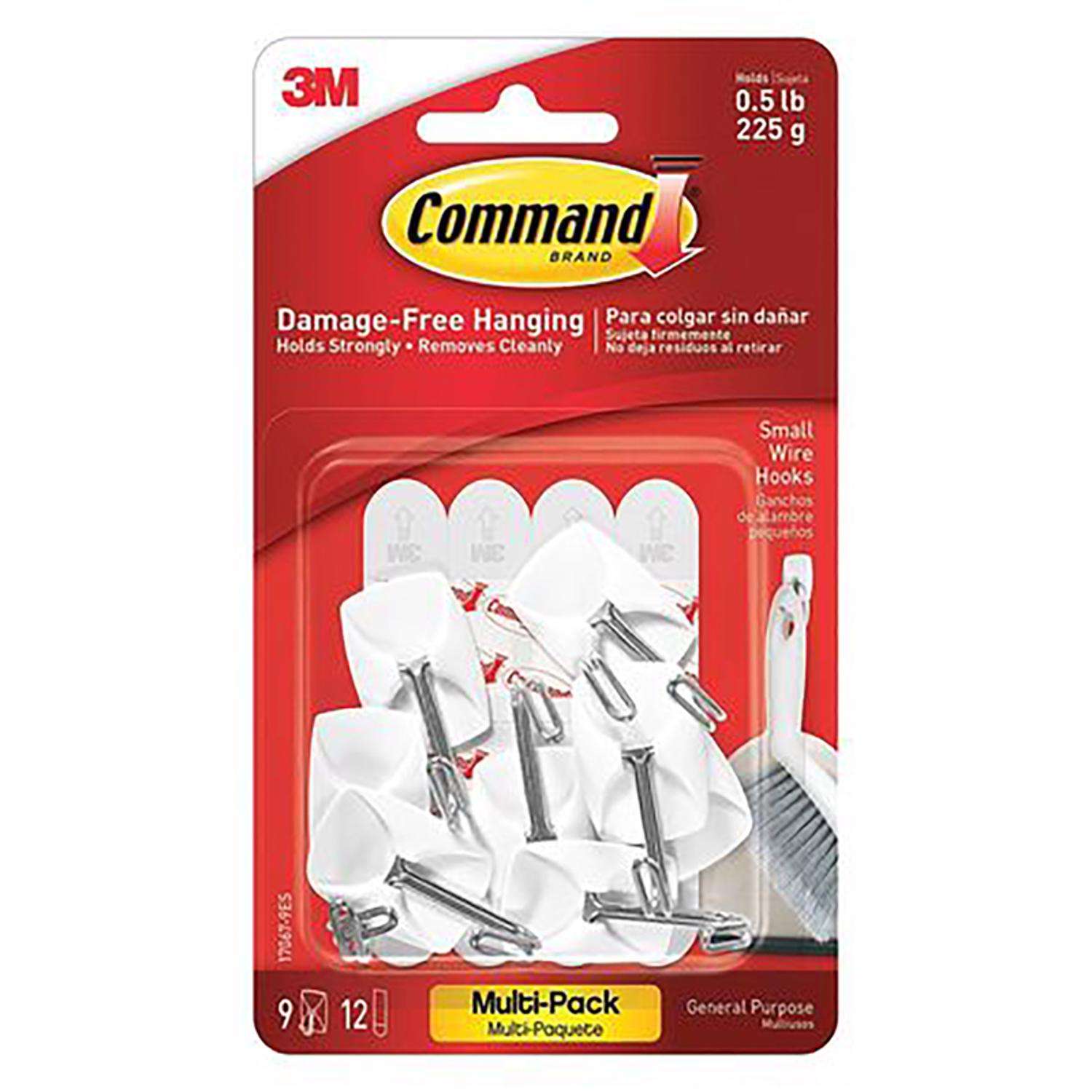3M Command Small Plastic Wire Hooks 1.625 in. L 1 pk - Ace Hardware