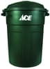 Ace 32 gal Green Plastic Garbage Can Lid Included - Ace Hardware