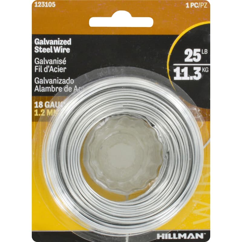 Hillman 110 ft. L Galvanized Steel 18 Ga. Wire - Ace Hardware