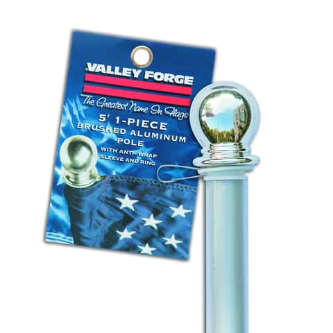 Valley Forge 60 in. L Aluminum Flag Pole Brushed - Ace Hardware