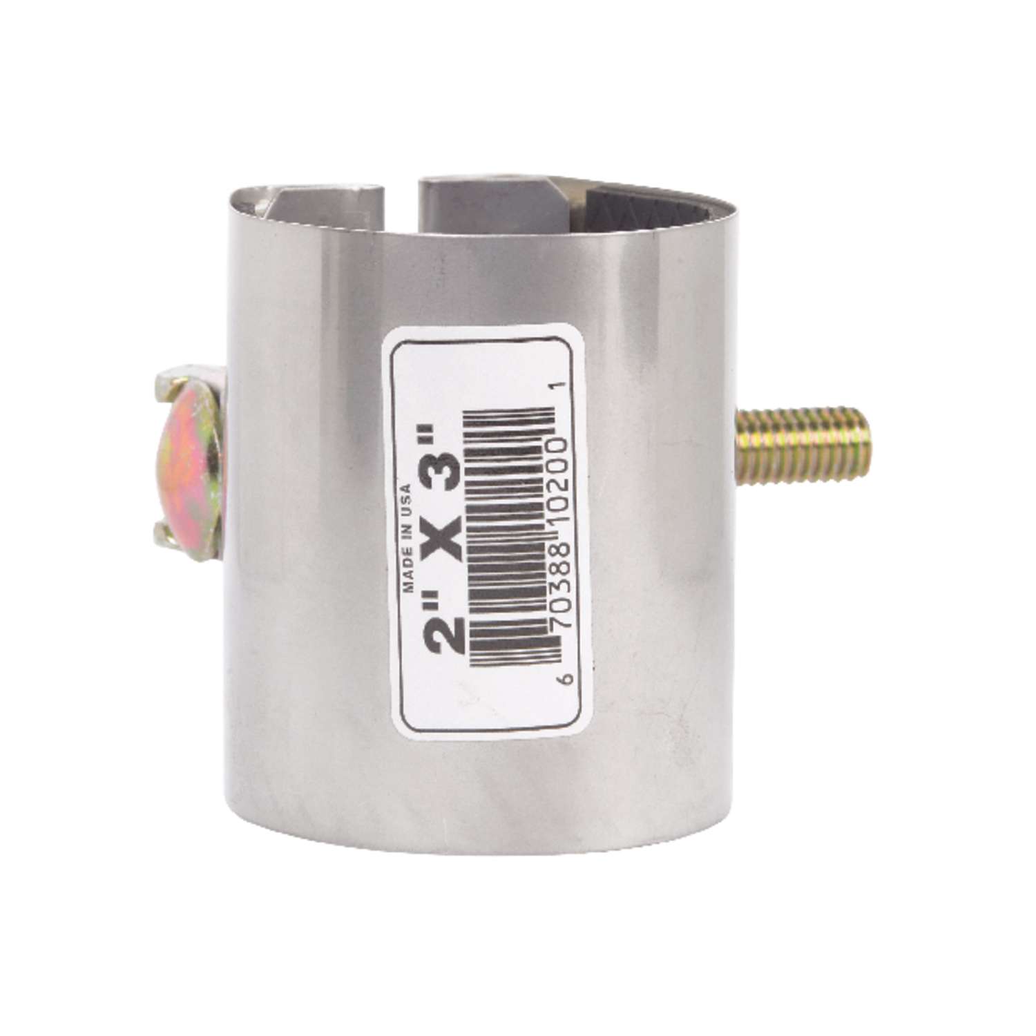 BK Products 2 in. Galvanized 430 Stainless Steel Pipe Repair Clamp ...