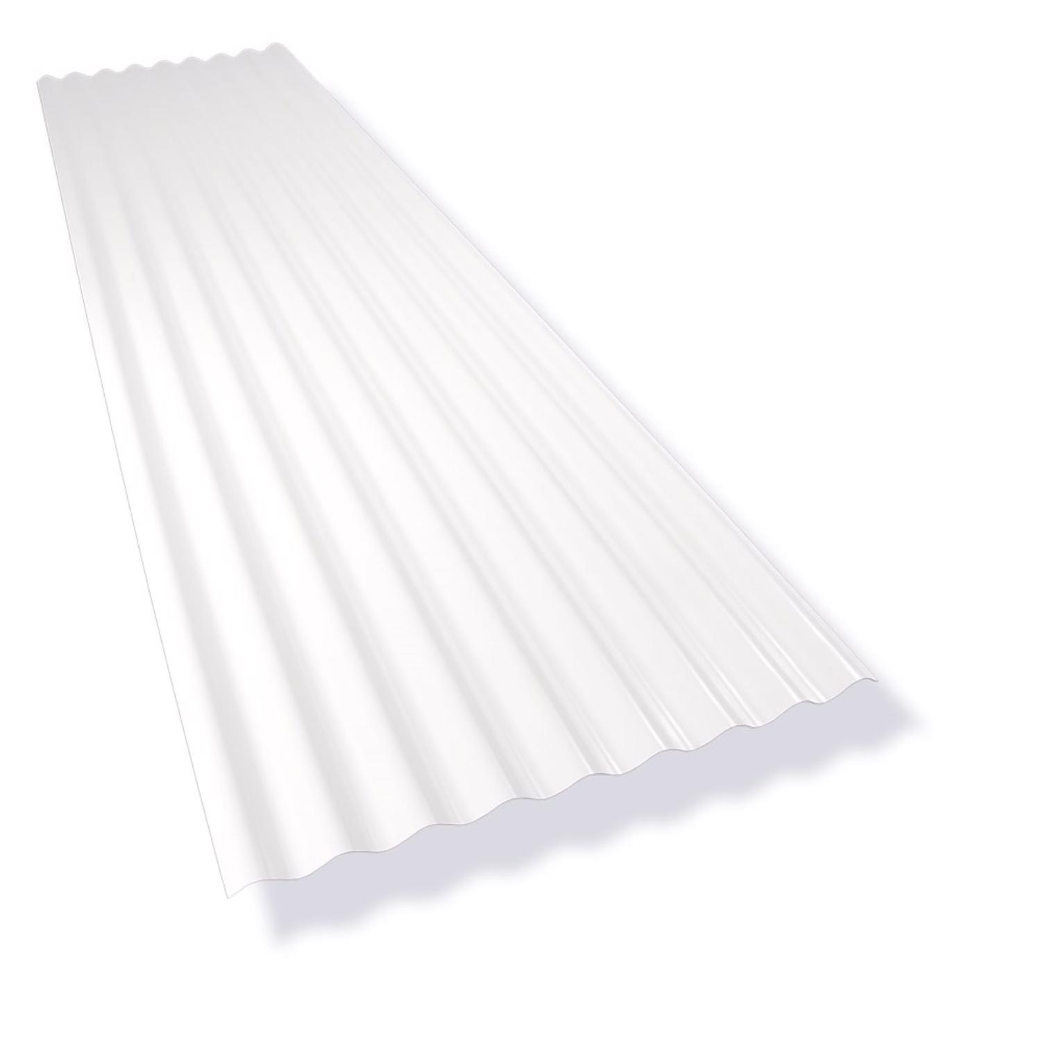 Palruf 26 in. W X 144 in. L PVC Roof Panel White Opaque - Ace Hardware
