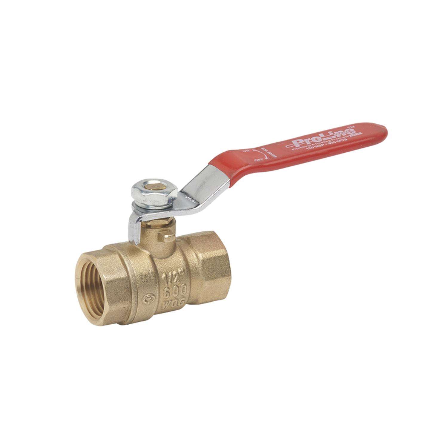 BK Products ProLine 1/4 in. Brass FIP Ball Valve Full Port - Ace Hardware
