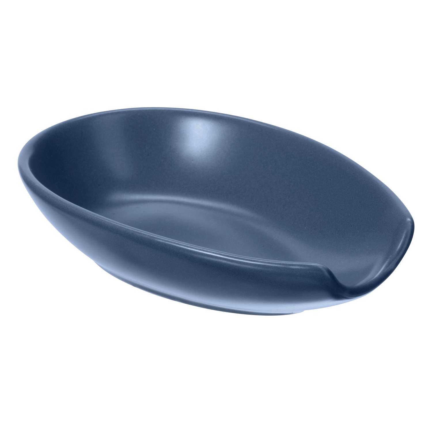 Oggi Dark Blue Ceramic Spoon Rest - Ace Hardware