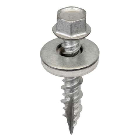 Acorn International No. 9 X 1 in. L Hex Galvanized Wood Screws 250 pk ...