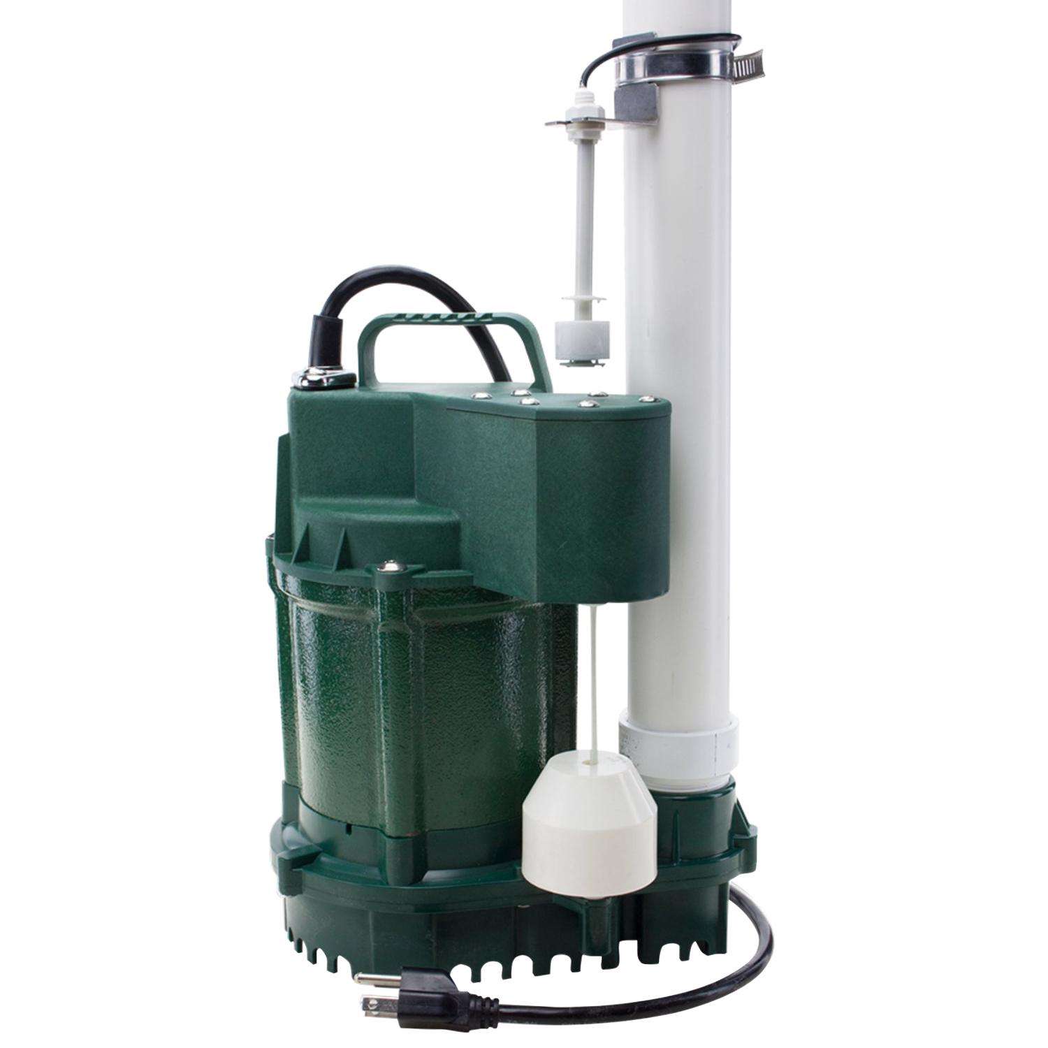 Zoeller 3/4 HP 80 gpm Cast Iron Vertical Float Switch AC Submersible ...
