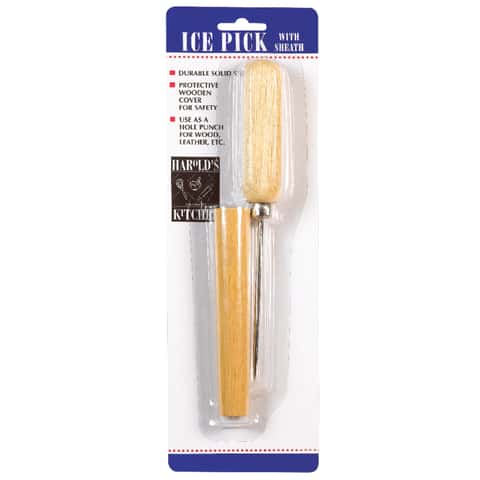 Harold's Kitchen Natural/Silver Steel/Wood Ice Pick Mfr# 43109 - Ace ...