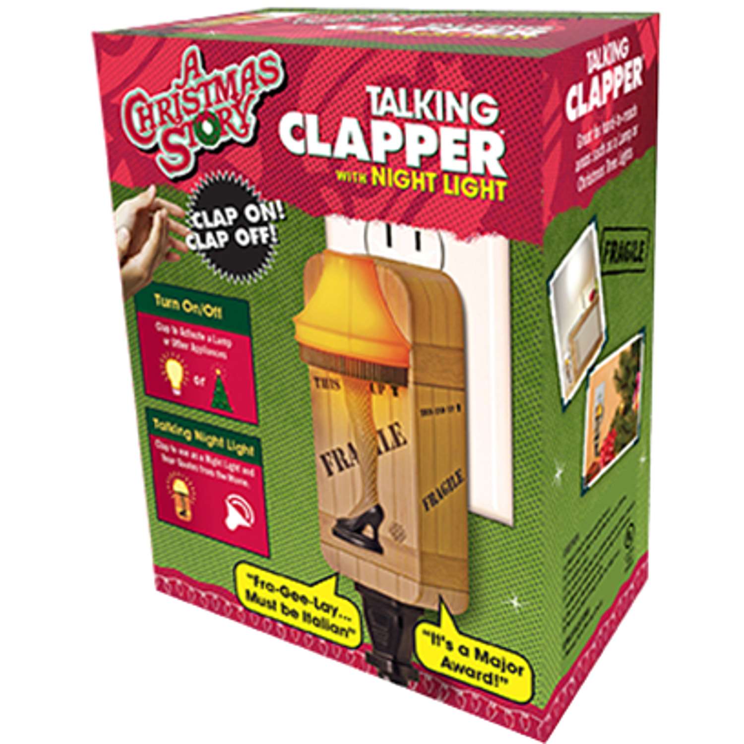 The Clapper A Christmas Story Automatic Battery Powered LED Leg Lamp ...